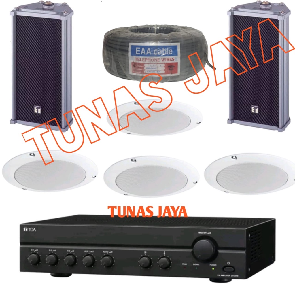 Jual PAKET TOA CEILING / SPEAKER PLAFON DAN AMPLI TOA ORIGINAL PAKET ...