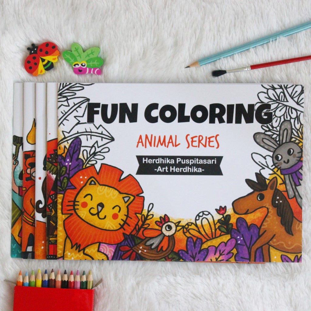 Jual BUKU ANAK-FUN COLORING ANIMAL SERIES-BUKU BALITA-BUKU MEWARNAI ...