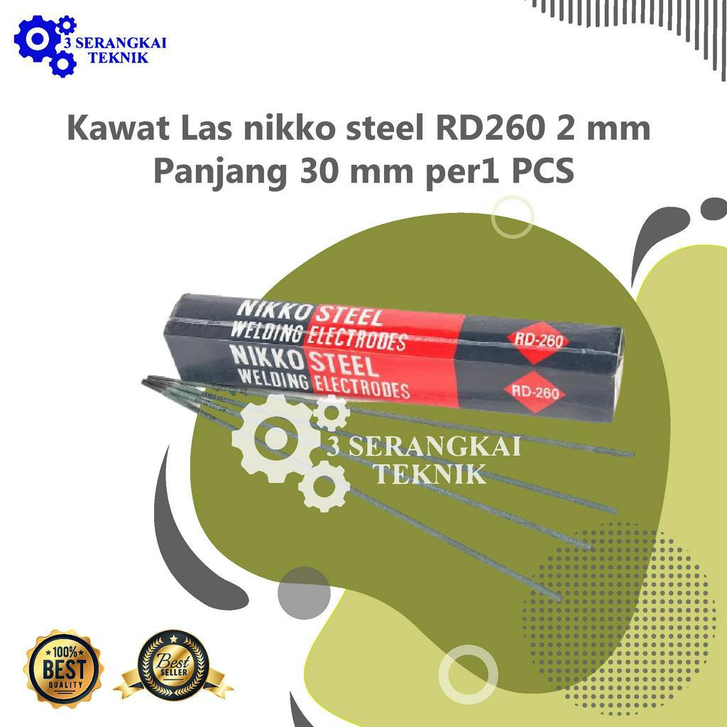 Jual Kawat Las NIKKO STEEL RD260 2 mm Panjang 30 mm RD260 1 PCS ...