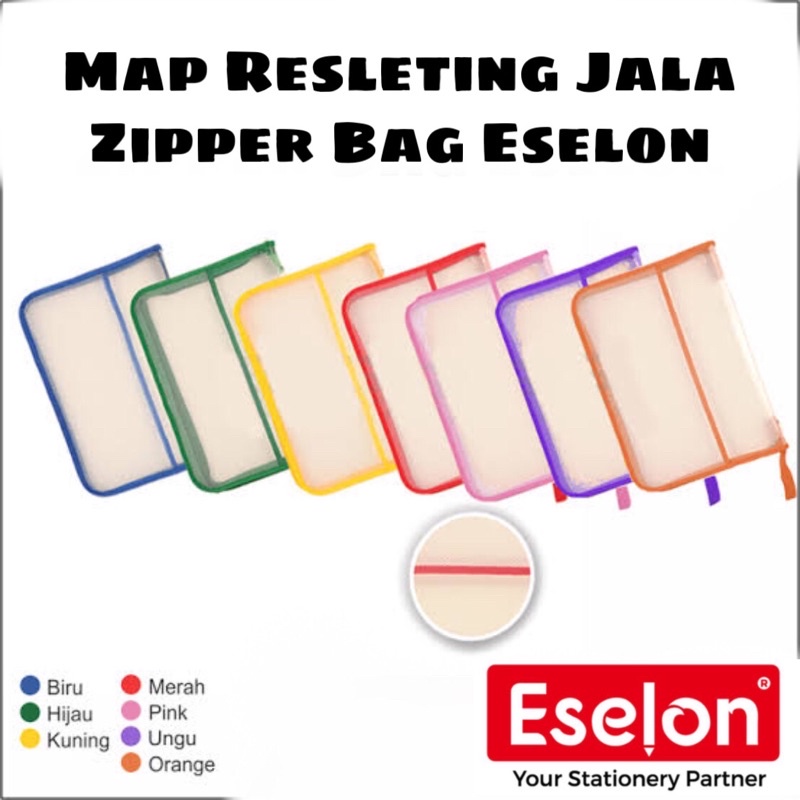 Jual Map Resleting Jala Eselon / Zipper Bag Eselon / School Bag Eselon ...