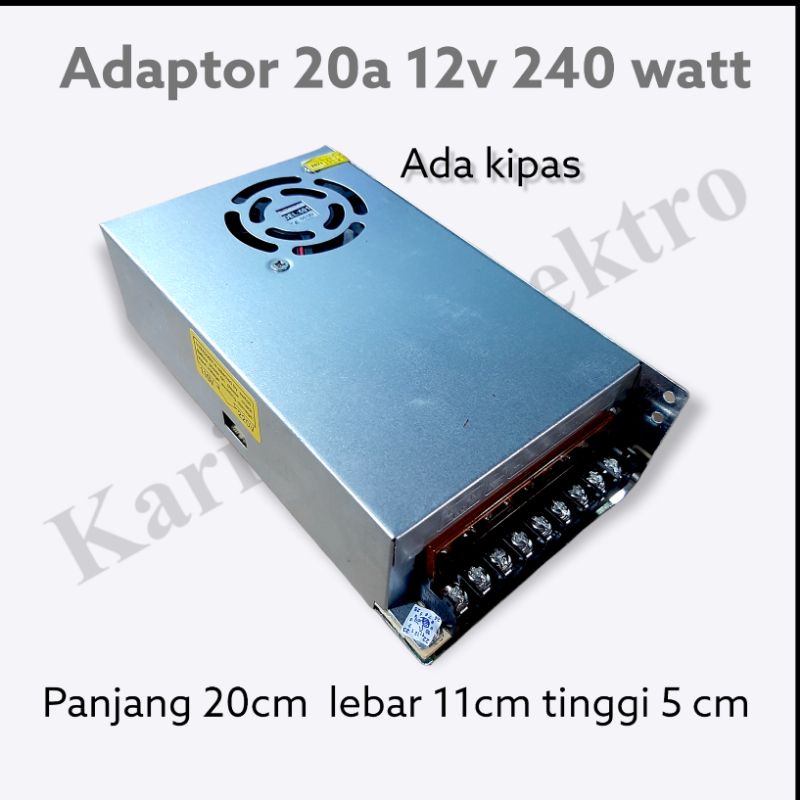 Jual Trafo 3a/5a/10a/20a 12v adaptor power supply cctv led strip neon ...
