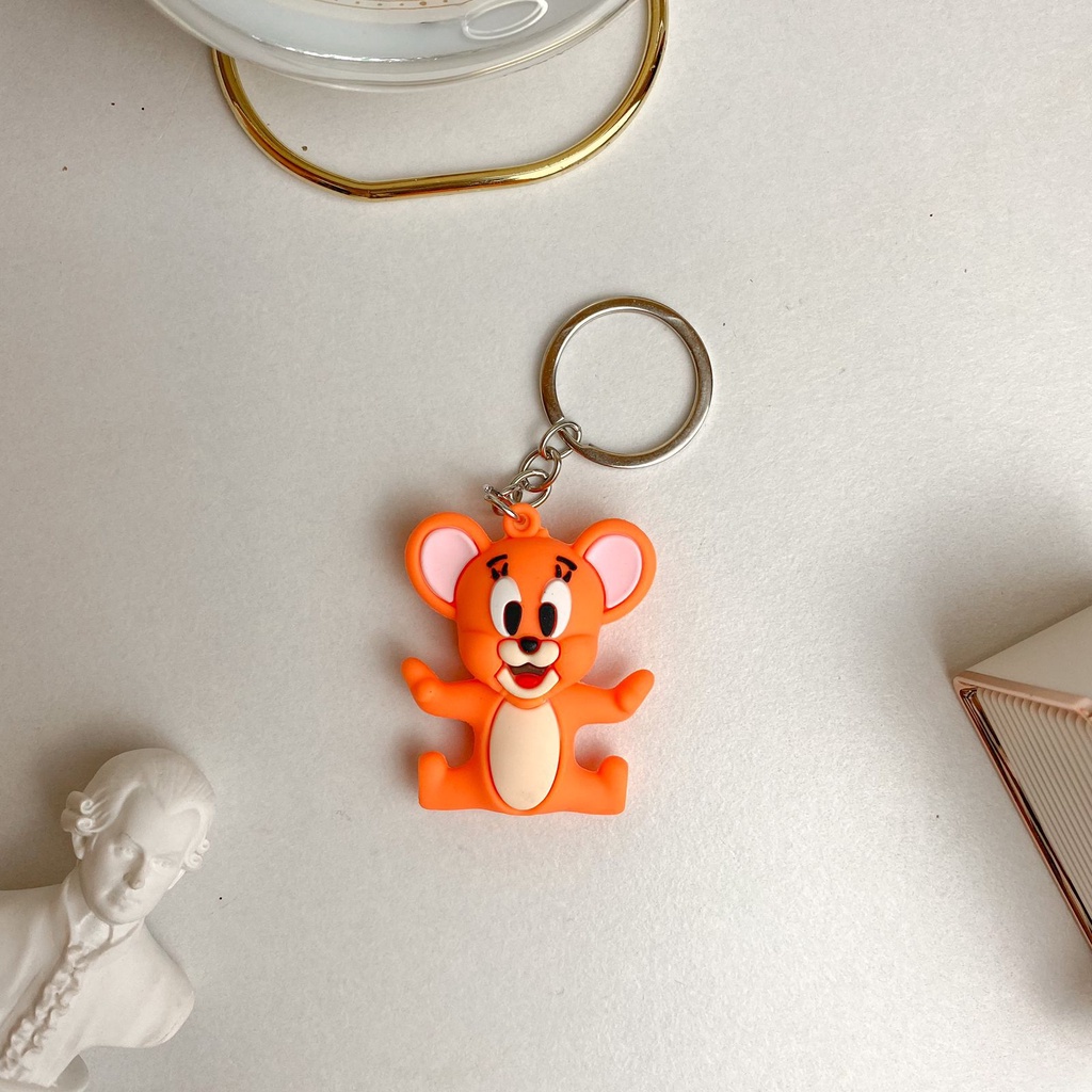 Jual [simplyshop] Gantungan Kunci Karet Ganci Kartun Tom & Jerry ...