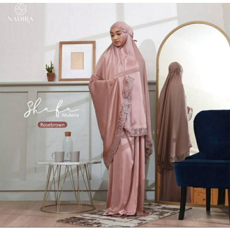 Jual MUKENA SHAFA bahan silky Armani premium by Nadira warna Rose ...