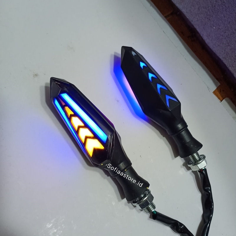 Jual Sein Running Led Panah 2 Sisi Sein Runing Vixion Cbr Cb Klx Xabre Taiger Scorpio Crf Lampu ...