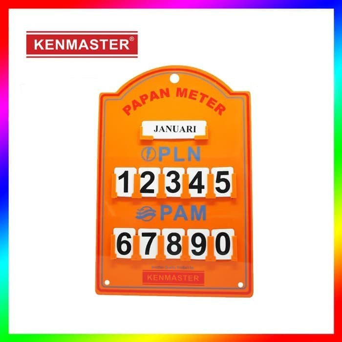 Jual Kenmaster Stand Meter PLN PDAM - Papan Plastik | Shopee Indonesia