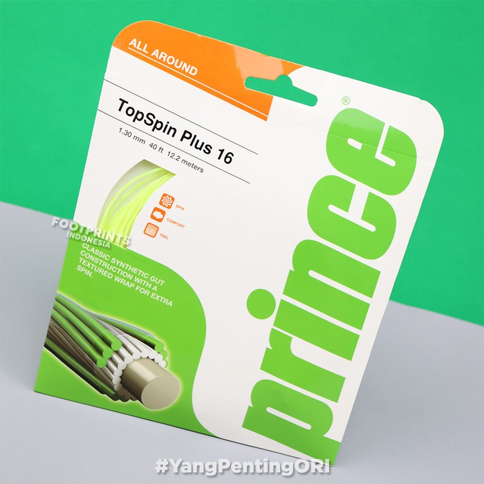 Jual Prince TopSpin Plus 16 Senar Raket Tenis Tennis Strings Original ...