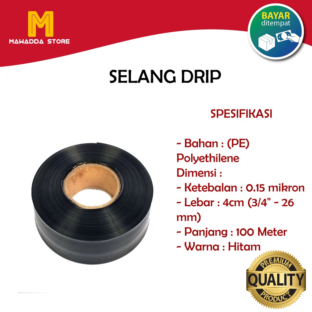 Jual Selang Drip Irigasi 015 x 4 Cm x 100 Meter Induk | Shopee Indonesia