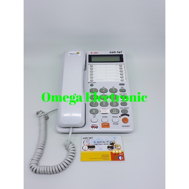 Jual RESMI Sahitel S75 - Pesawat Telepon Rumah Kantor Kabel Single Line ...