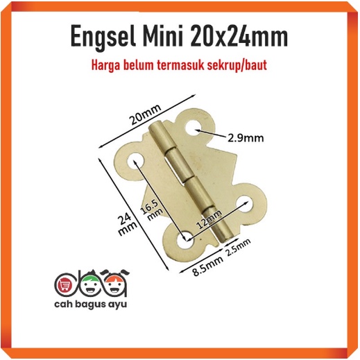 Jual Engsel Kupu Mini Engsel Kecil Ukuran 2cm Gold Ring Box Kotak Mahar ...