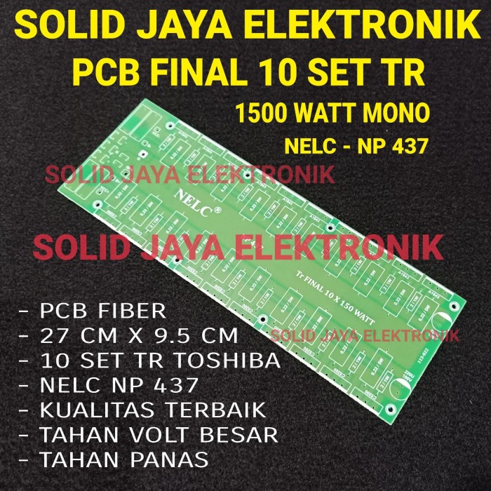 Jual PCB TR FINAL FIBER PCB FINAL10 SET TR TOSHIBA - KOMPLIT KOMPONEN ...