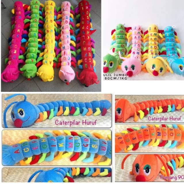 Jual Boneka Ulat Ulil ulat/cacing Jumbo 80 cm lucu viral Hiasan ...