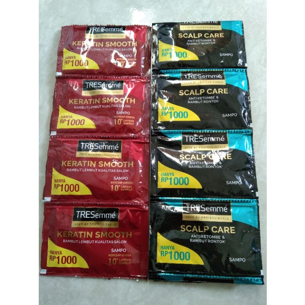 Jual Tresemme Sampo Scalp Care & Keratin Smooth Sachet 12 x 9ml ...