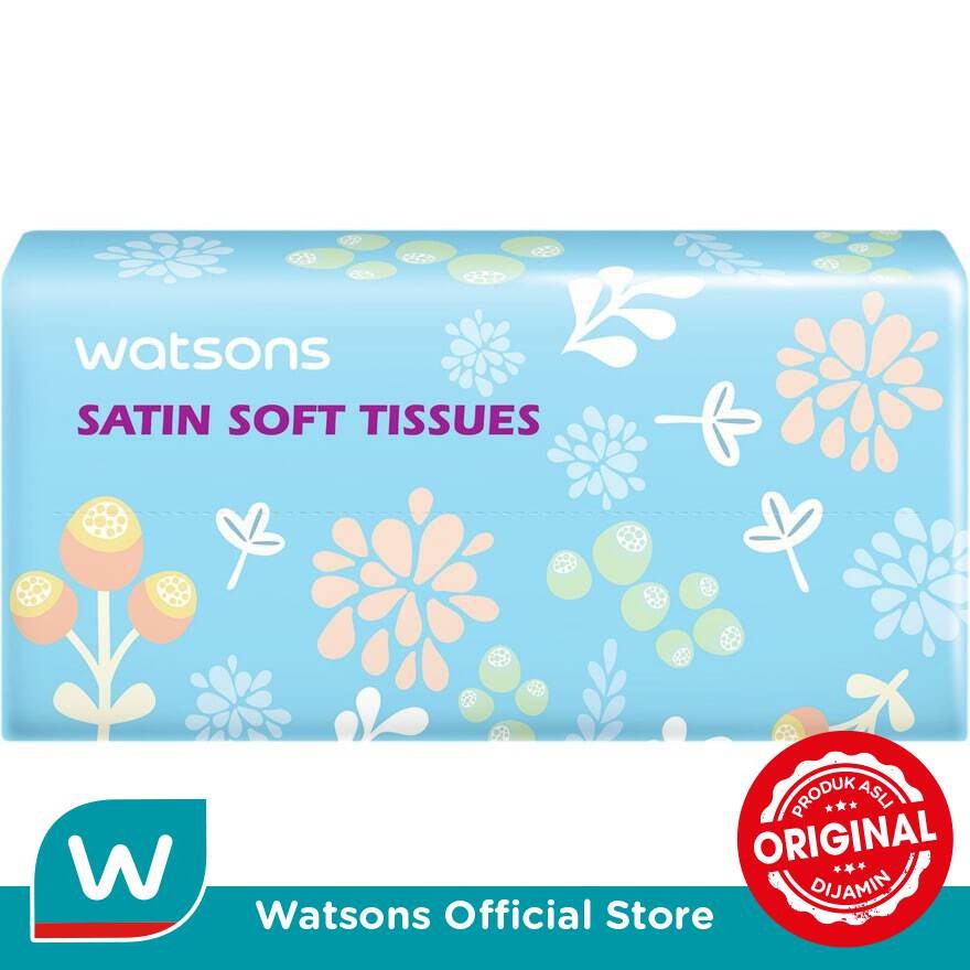 Jual Tissue Wajah WATSONS X-Flower Satin Soft Tissue 250 Sheets x 2 Ply ...