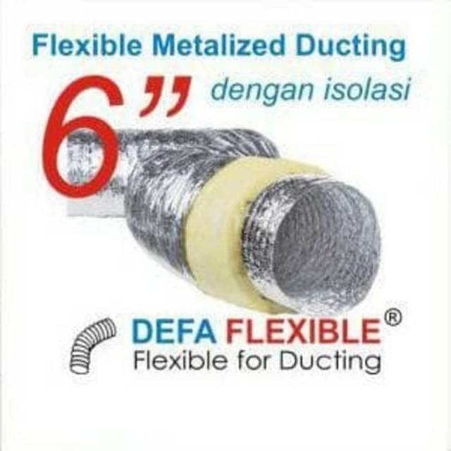 Jual Flexible ducting isolasi insulated 6 inch 10 meter | Shopee Indonesia