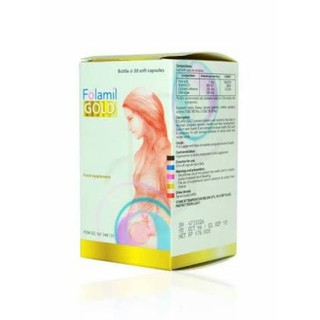 Jual Folamil Gold 30 Kapsul / Suplemen Kehamilan / Nutrisi Ibu dan bayi ...