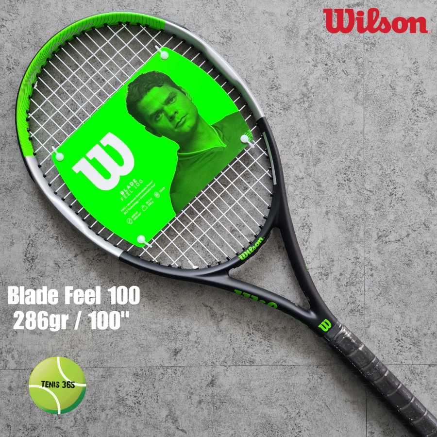 Jual Raket Tenis Wilson Blade Feel 100 ( 286gr / 100" ) | Shopee Indonesia