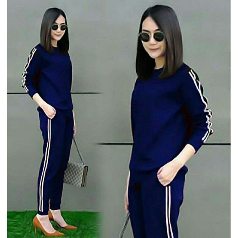 Jual Set Training Polos Setelan Training Lina | Shopee Indonesia