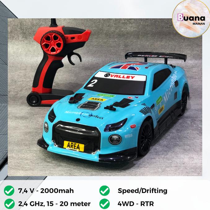Jual RC MOBIL REMOTE BALAP RACING DRIFT KENCANG - 2,4GHz-BiruMuda ...