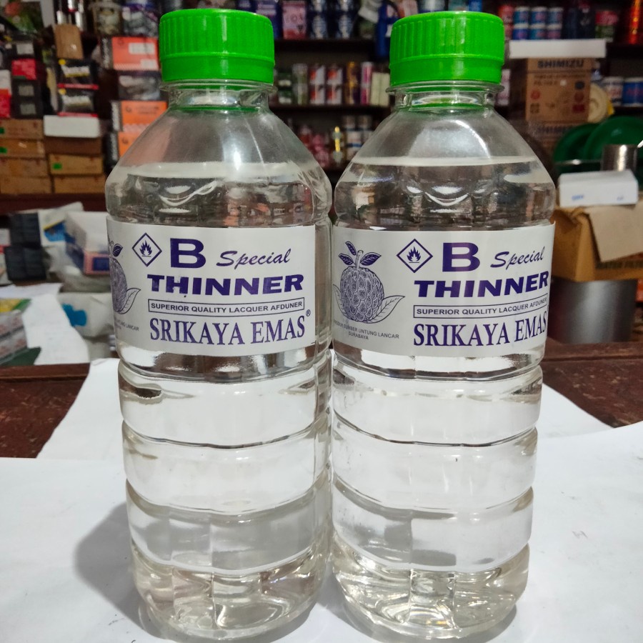 Jual thinner B spesial 500 ml botol gojek/grab only | Shopee Indonesia