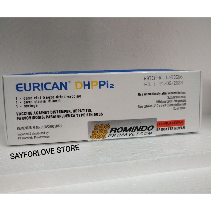 Jual Vaksin Anjing Eurican 4/ E4 / Puppies - Obat Vaksin Hewan Anjing ...
