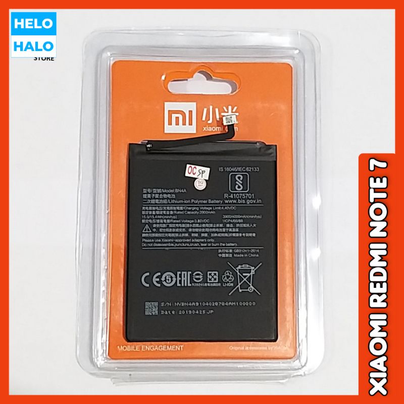 Jual Battery Xiaomi Redmi Note 7 /Redmi Note 7 Pro (BN4A) (Batt Baterai ...