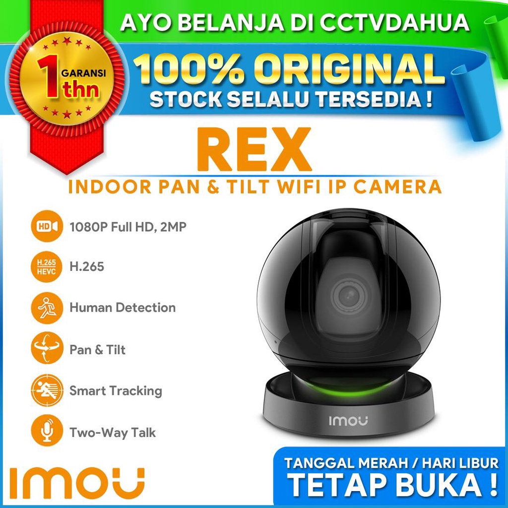 Jual IMOU REX IPC-A26LP 2MP 1080P H.265 Pan & Tilt Two-way talk Wifi ...