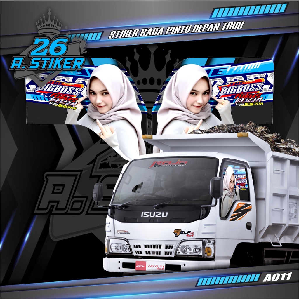 Jual Stiker Decal Kaca Pintu All Truck Canter, Ragasa, Umplung, Giga ...