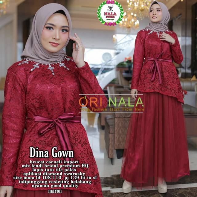 Jual Dina Gown by NALA | Shopee Indonesia