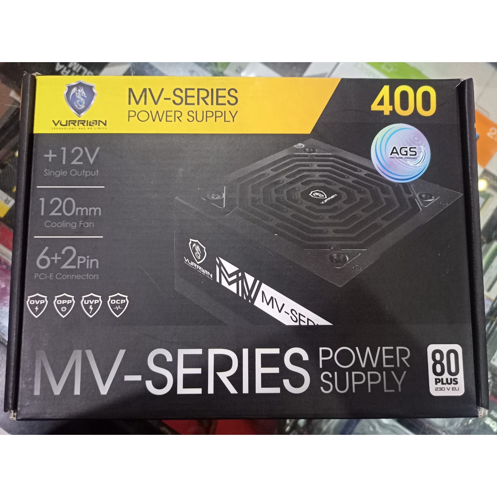 Jual POWER SUPPLY VURRION MV-SERIES 400 WATT 80+ PSU 80 PLUS / PSU01-VUR | Shopee Indonesia