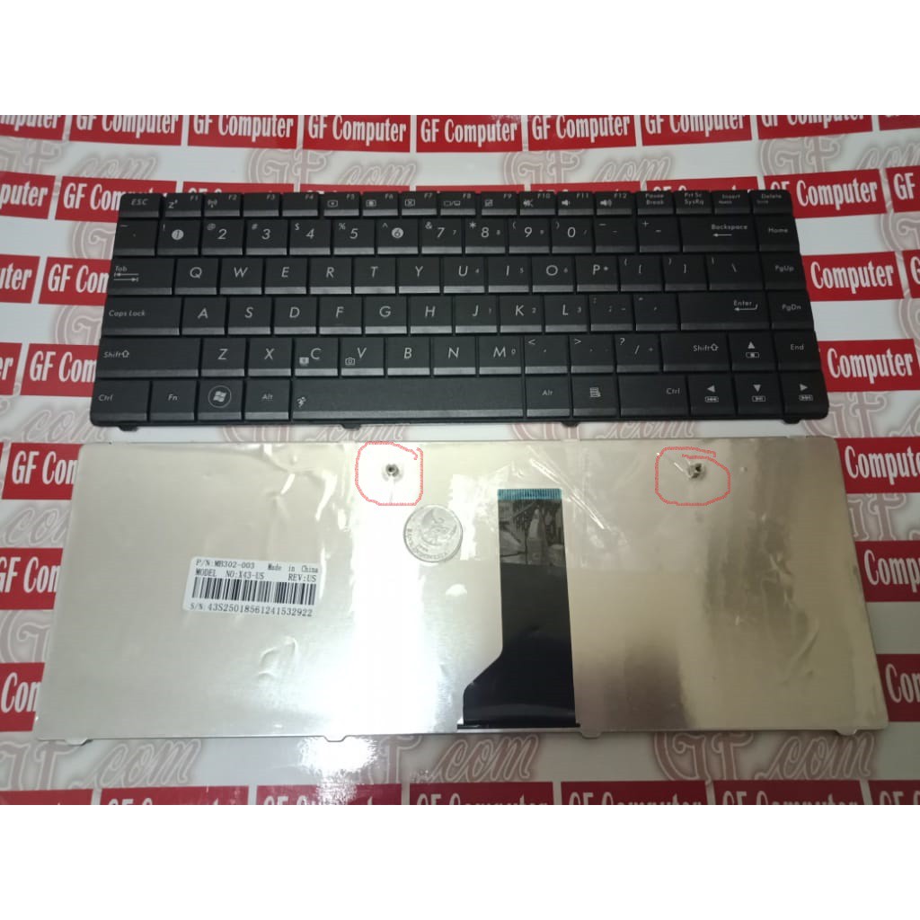 Jual KEYBOARD LAPTOP ASUS N43 N82 U35 X42 X44 B43E B43F B43J B43S N43J ...
