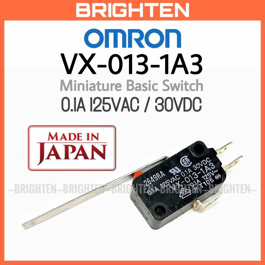 Jual OMRON VX-013-1A3 Micro Switch 0.1A 125VAC/30VDC Tangkai Panjang JAPAN | Shopee Indonesia