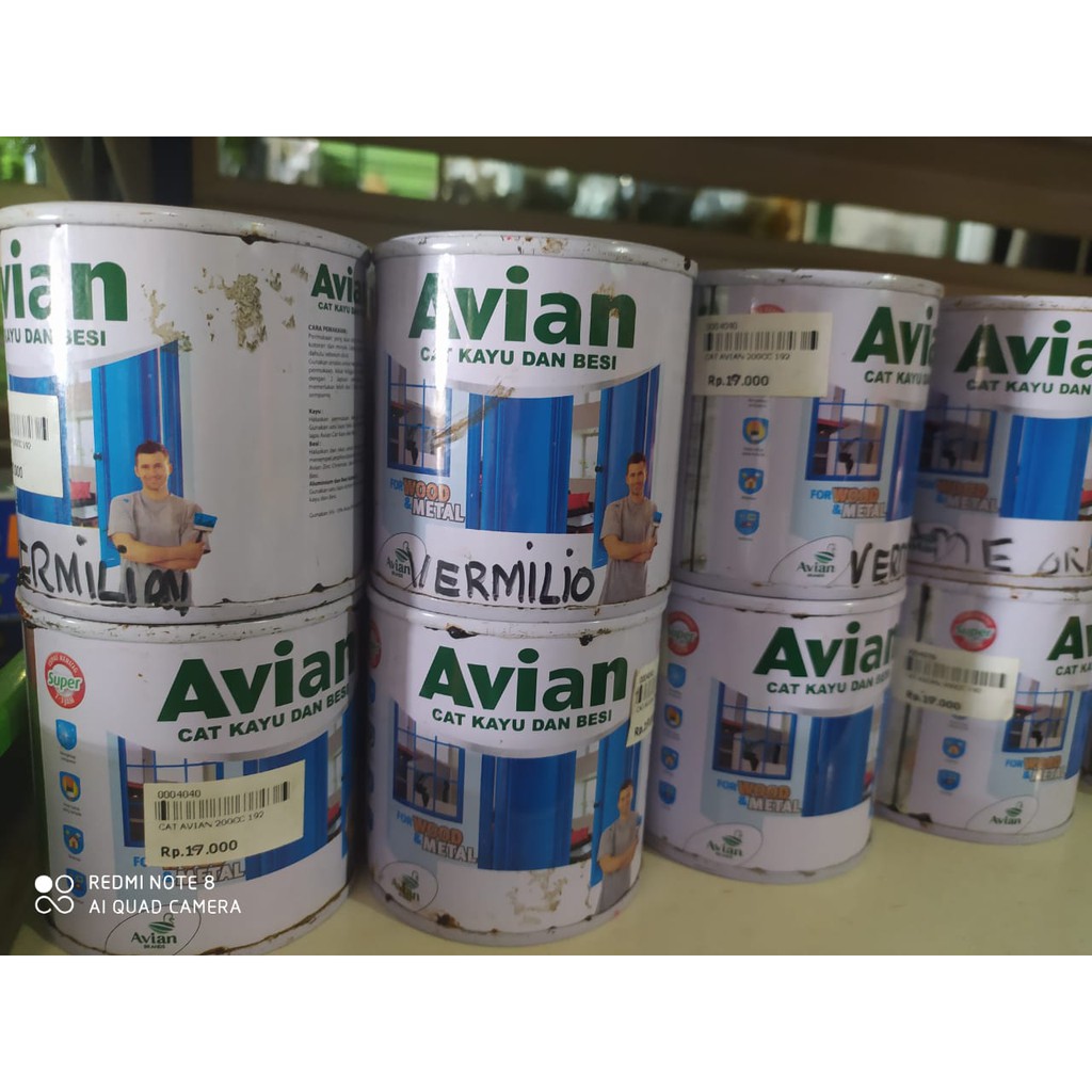 Jual [ AVIAN ] CAT MINYAK KALENG KECIL 200cc| CAT BESI & CAT KAYU ...