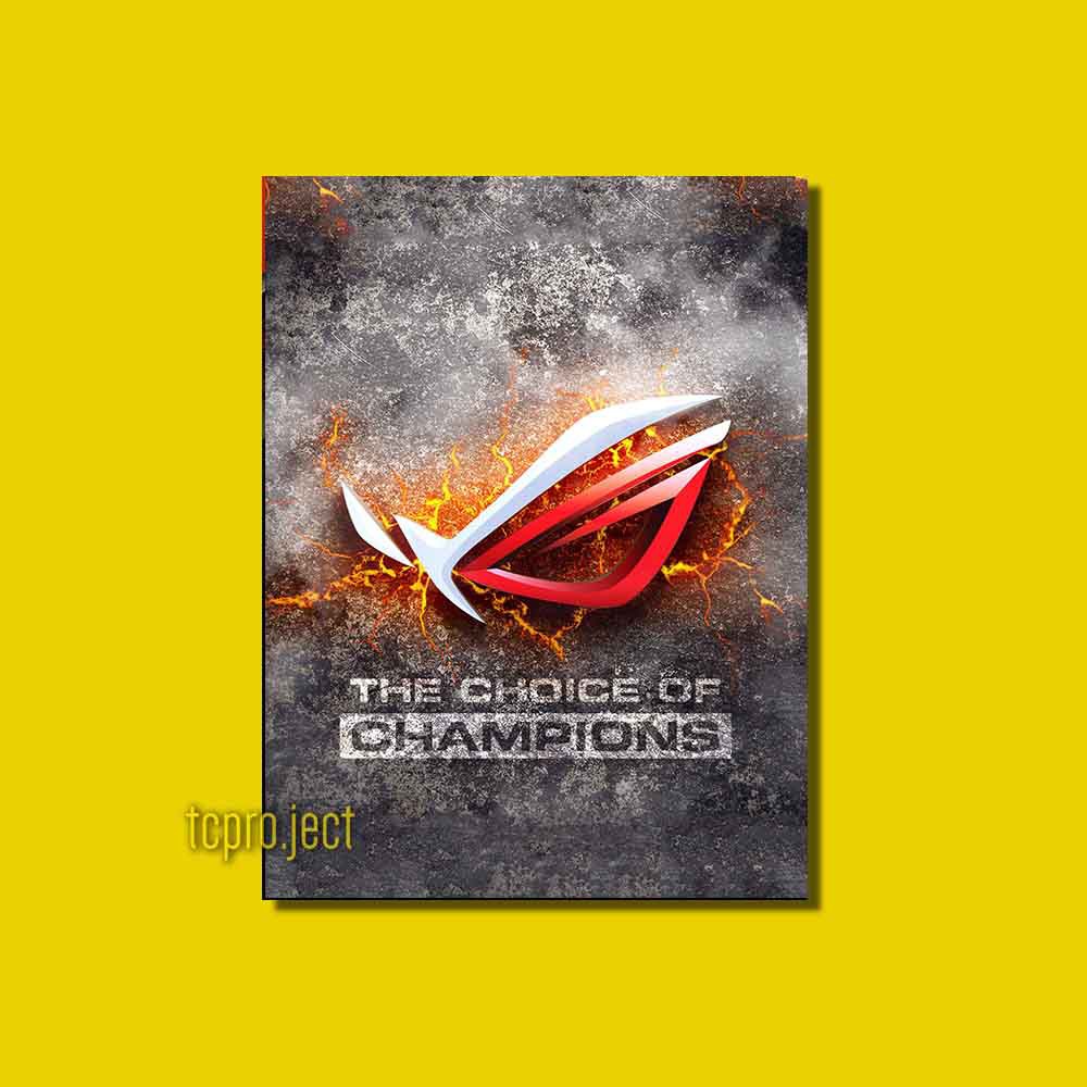Jual REPUBLIK OF GAMERS ROG POSTER 002 - HIASAN DINDING - POSTER KAYU ...