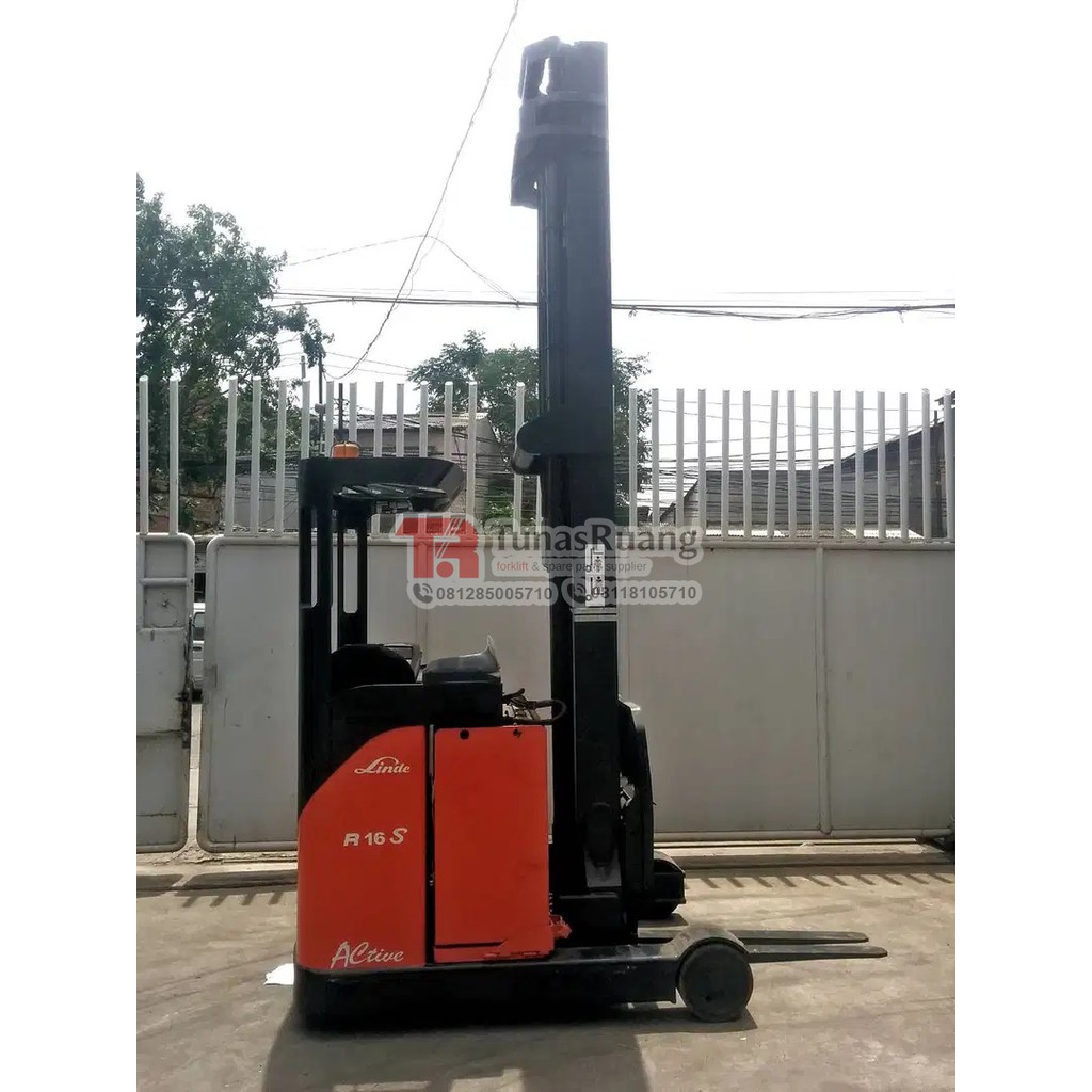 Jual Forklift Linde R16 Mast Tinggi 9.5 Meter Bekas Berkualitas ...