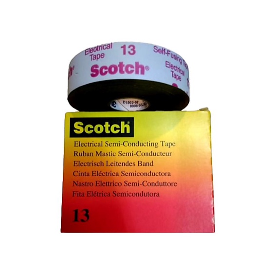 Jual 3M scotch 13 / isolasi scotc13 electrical tape/semi conducting ...