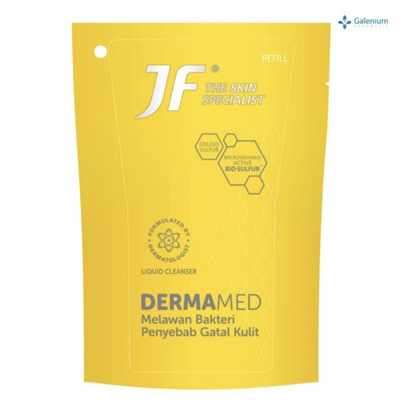 Jual JF dermamed pouch 200 ml refill ( sabun antibakteri gatal kulit ...