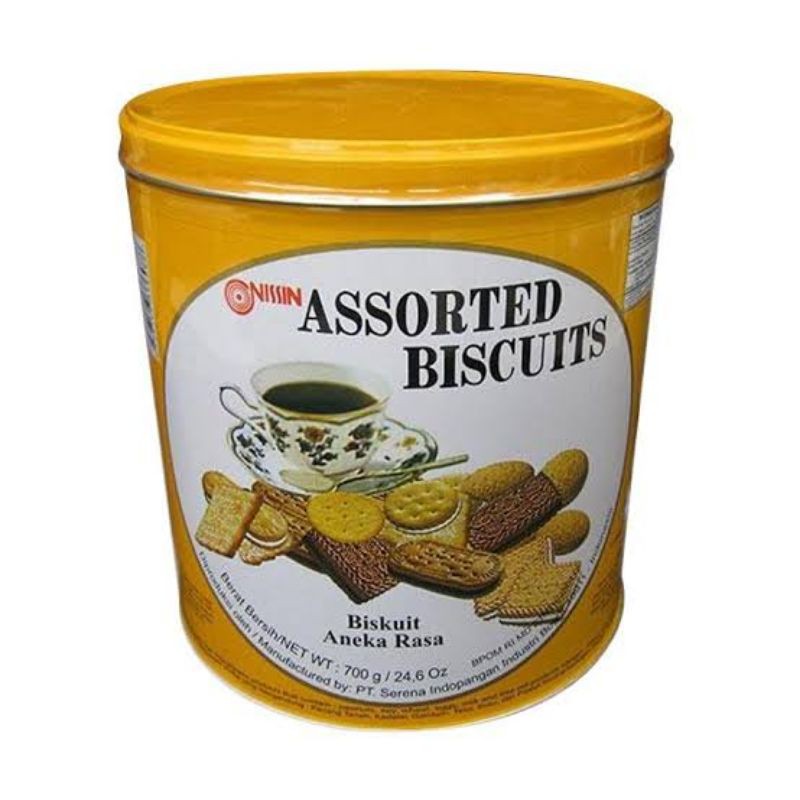 Jual Nissin Assorted Biscuits Kaleng 650 gr | Biskuit Aneka Rasa ...