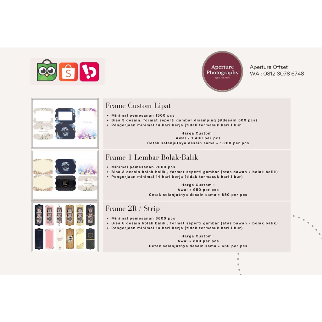 Jual Custom Frame Photobooth | Shopee Indonesia