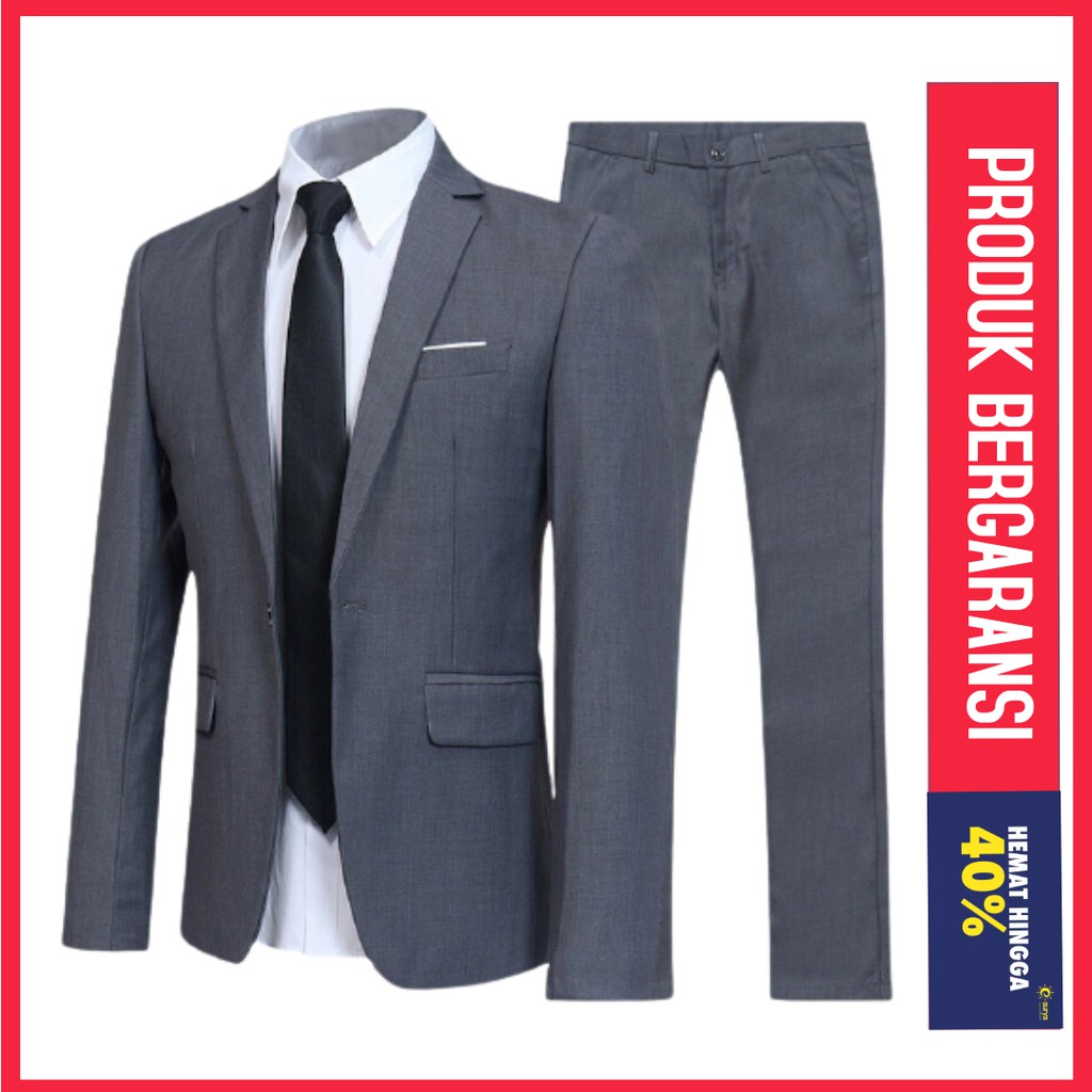 Jual SETELAN JAS PRIA JAS FORMAL JAS PERNIKAHAN JAS WISUDA | Shopee ...
