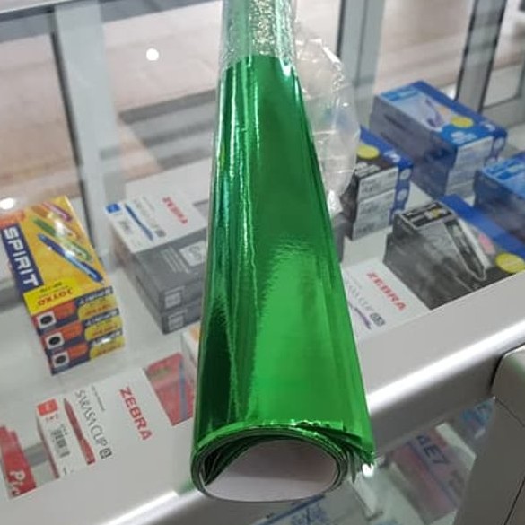 Jual Kertas Metalik UK. 40cm X 60cm Min.order 15 / kertas emas lembaran ...