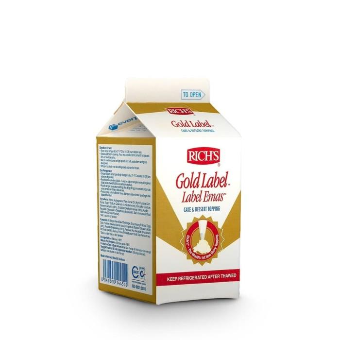 Jual Topping | Rich Gold Label Whipping Cream 500 Gram Kualitas Terbaik ...