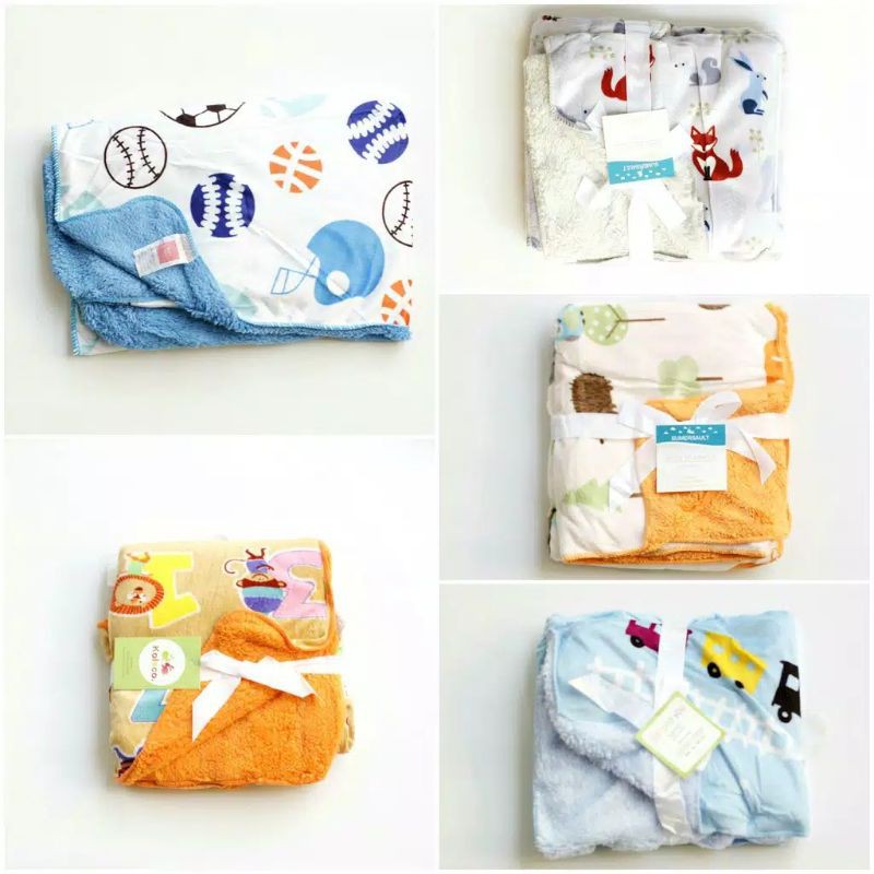 Jual Double Fleece Baby Blanket Selimut Bayi | Shopee Indonesia
