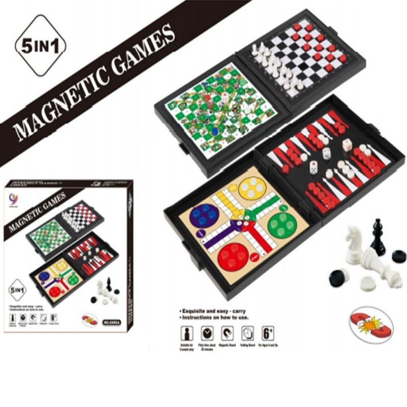 Jual Mainan Ular Tangga Magnet Board Game Magnetic Catur Ludo Ular ...