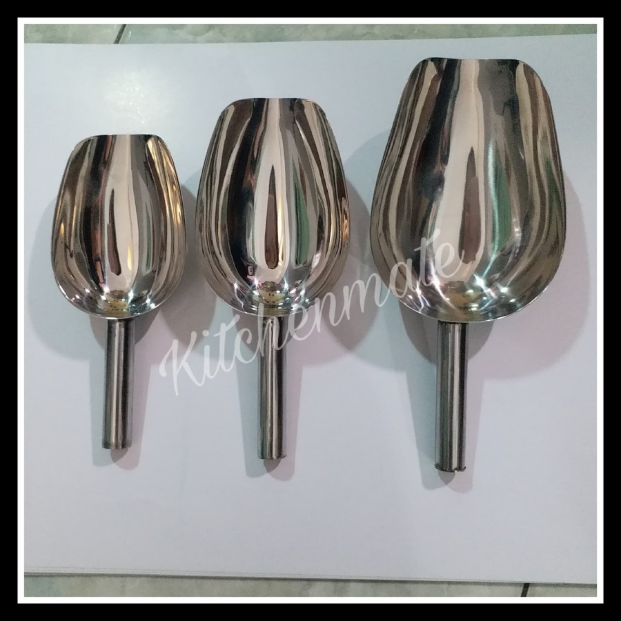 Jual Sekop/Sendok Es Batu Stainless Seri 4 | Shopee Indonesia