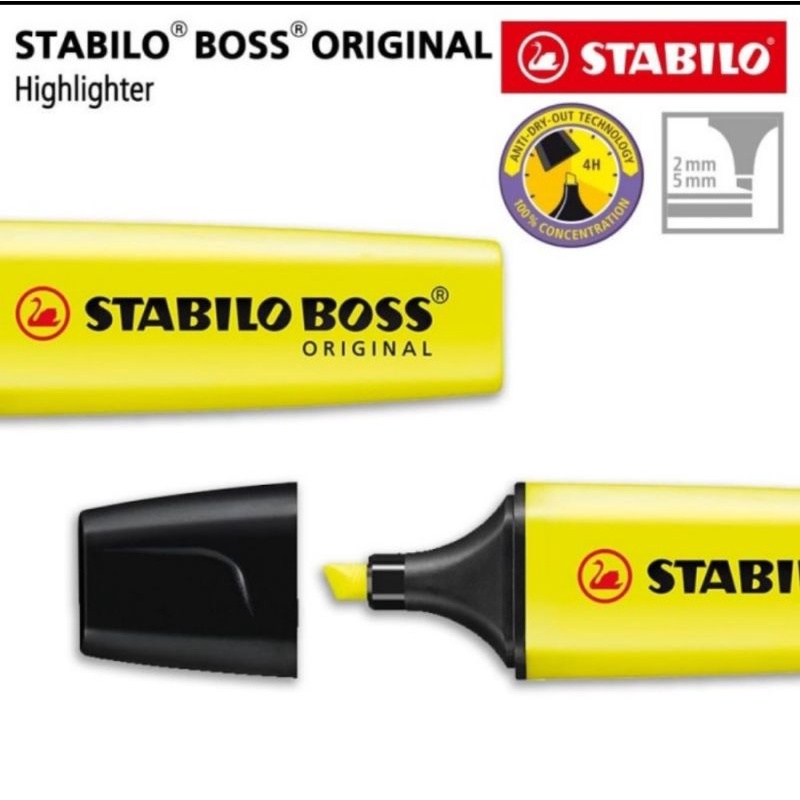 Jual STABILO MARKER BOSS ORIGINAL YELLOW HIGHLIGHTER ORIGINAL KUNING ...