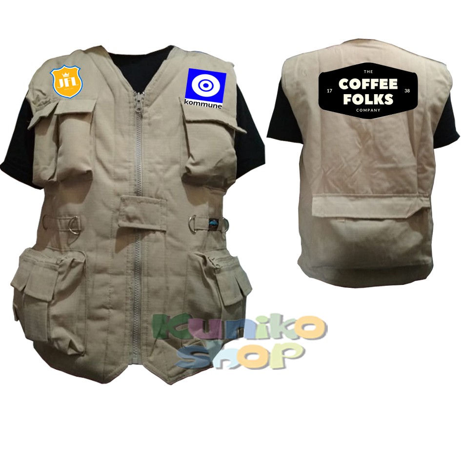 Jual Rompi Plus Logo Bordir Custom / Rompi Tactical | Shopee Indonesia