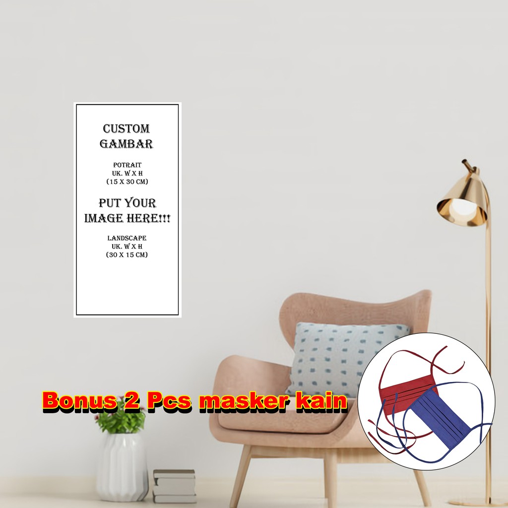 Jual WALL DECOR / HIASAN DINDING / POSTER GAMBAR CUSTOM PAPAN MDF 9MM ...