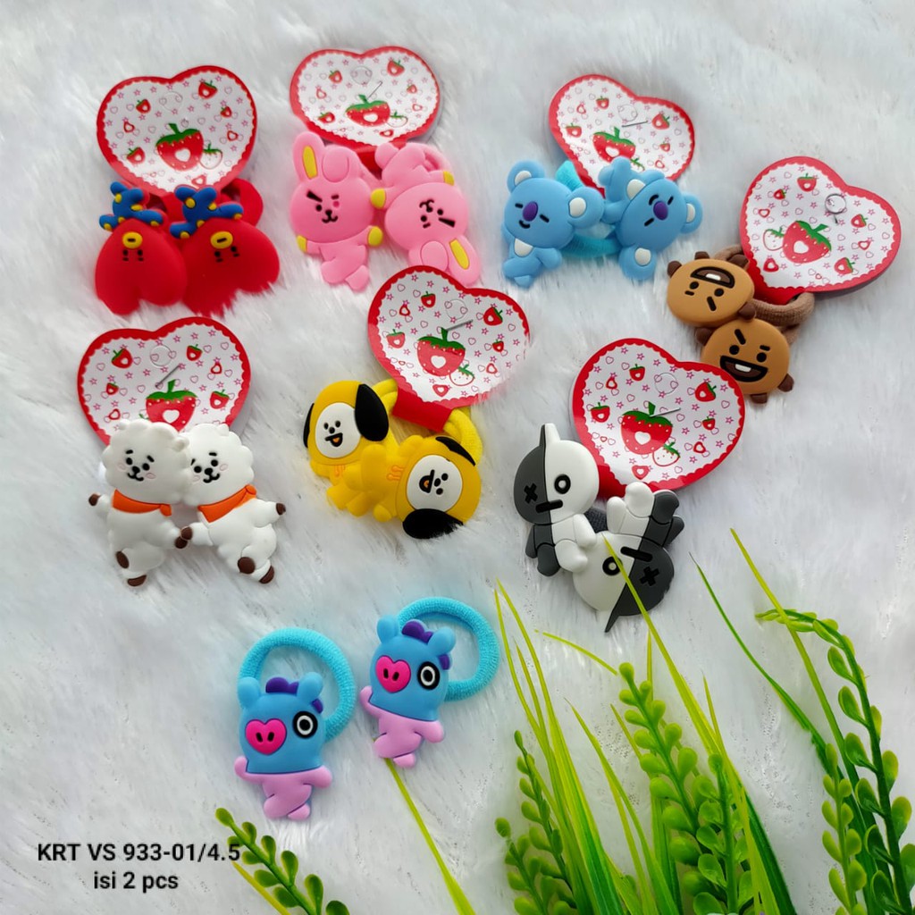 Jual Ikat Rambut / Karet Rambut BTS / BT21 | Shopee Indonesia