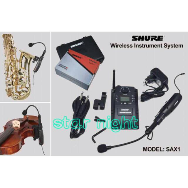 Jual Sax sophone Mount Wireless System With Mi ( wireless microphone ...