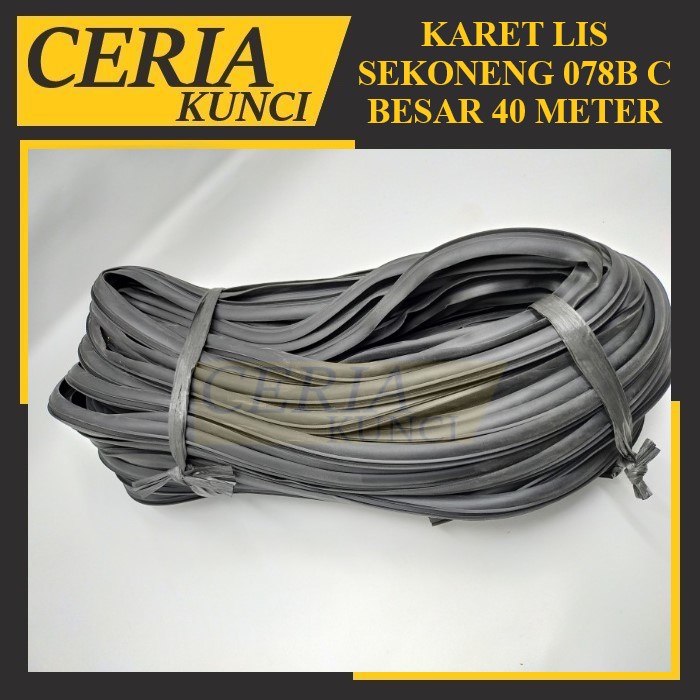 Jual Karet Sekoneng 078B (C Besar) PUTIH/HITAM panjang 40 Meter Untuk ...